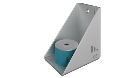 Isolation Joist Hanger with Elastomeric Pads